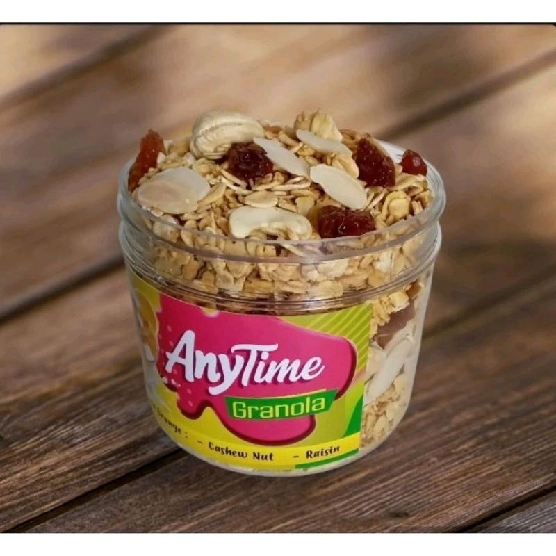Jual Granola AnyTime Snack Diet Rasa Jeruk Cemilan Sereal Sarapan Bahan ...