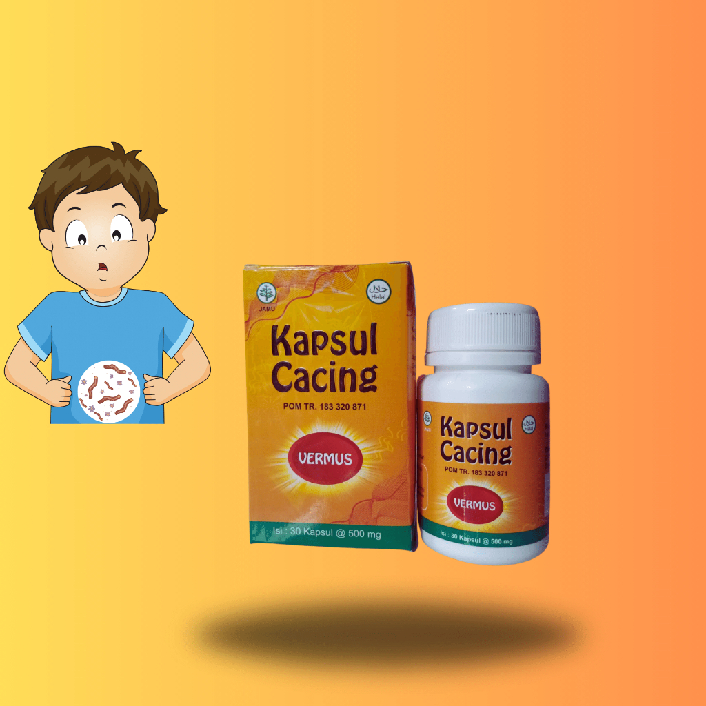 Jual Kapsul Cacing Vermus Kapsul Penurun Demam/Obat Types/Penurun Panas ...
