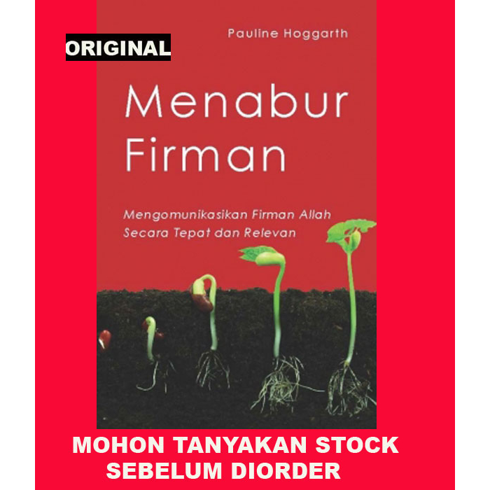Jual Buku Kristen Original - MENABUR FIRMAN - Pauline Hoggarth ...