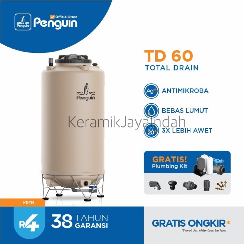Jual PENGUIN PINGUIN TD60 TD 60 TD80 TD 80 TOTAL DRAIN TANK TANDON TOREN TANGKI TANKI AIR WATER ...