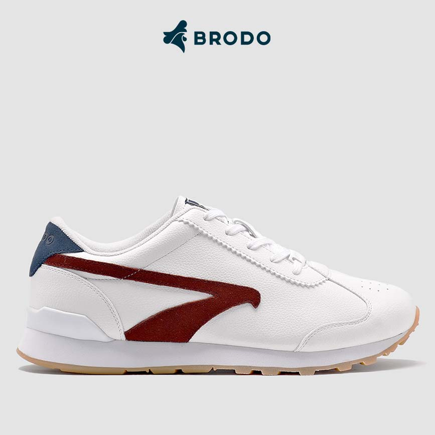 Jual BRODO - Sneakers Corte Jog White Red Navy | Shopee Indonesia