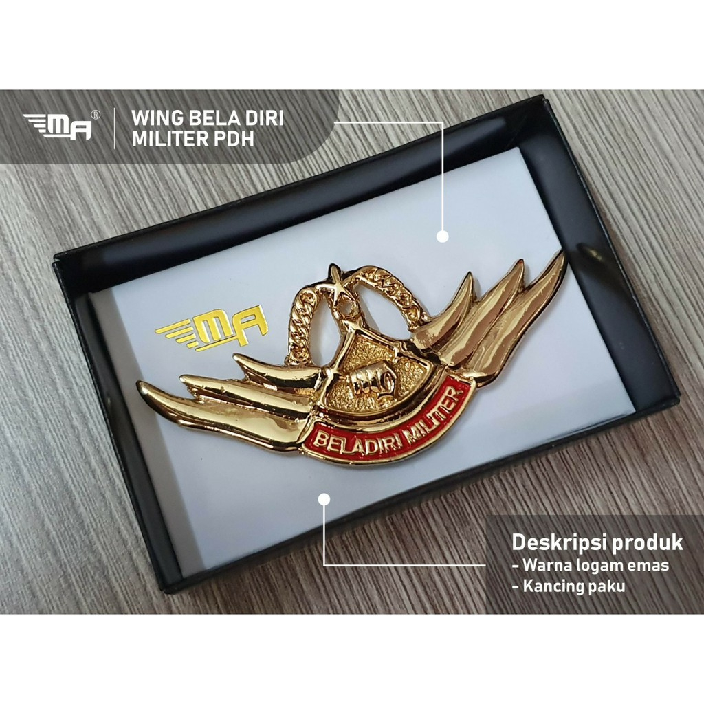 Jual WING BELADIRI MILITER TNI AD PDH BREVET PIN BELADIRI MILITER TNI ...