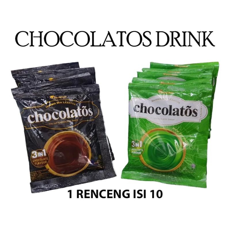 Jual CHOCOLATOS CHOCOLATE DRINK 27gr (1 renceng isi 10sachet) | Shopee ...