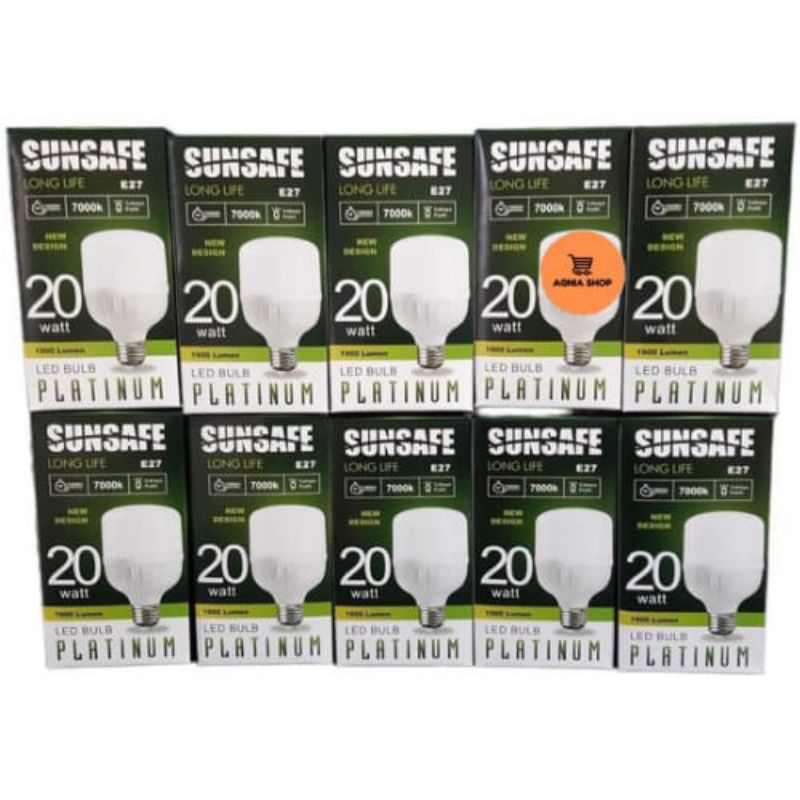 Jual Paket 10 Pcs SUNSAFE Platinum Lampu LED Capsule 20 Watt | Shopee ...