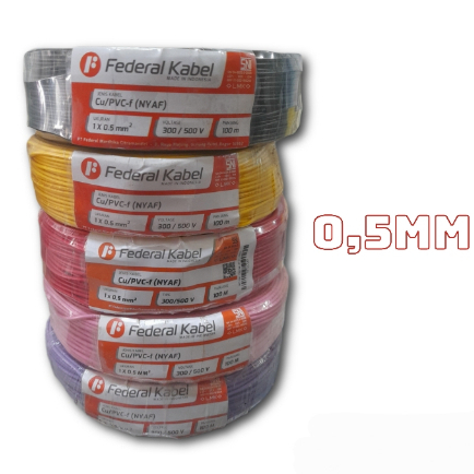 Jual KABEL SERABUT NYAF FEDERAL 0,5MM | Shopee Indonesia