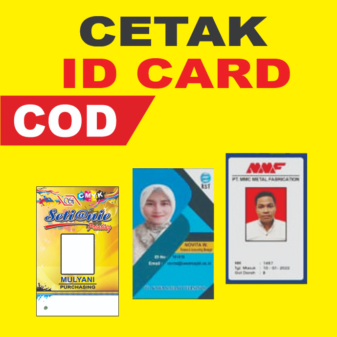 Jual CETAK ID CARD / NAME TAG / KARTU MEMBER / KARTU PELAJAR / KARTU ...
