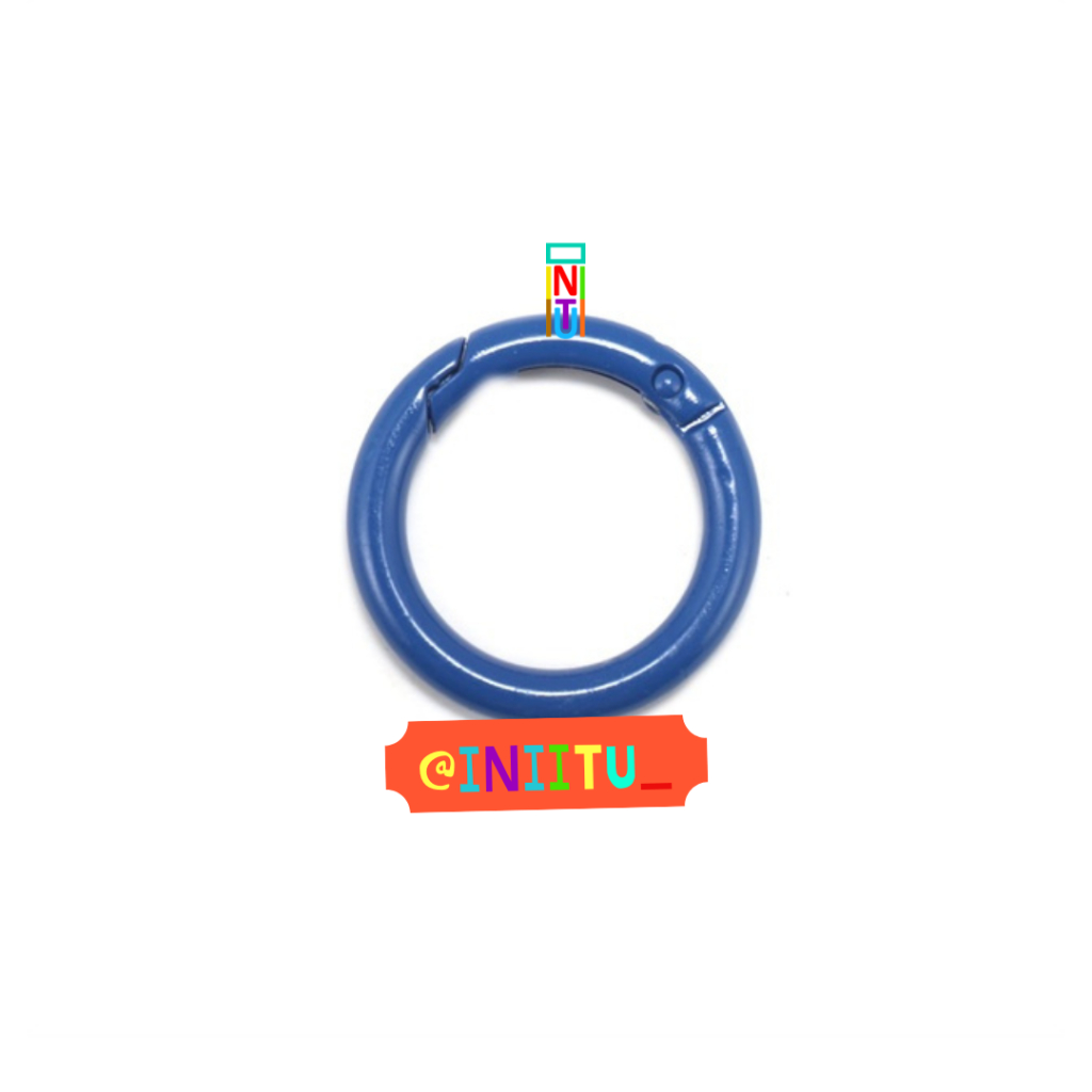Jual [O Ring Carabiner] Colored Ring Metal Tebal 25MM Alloy Split kait ...