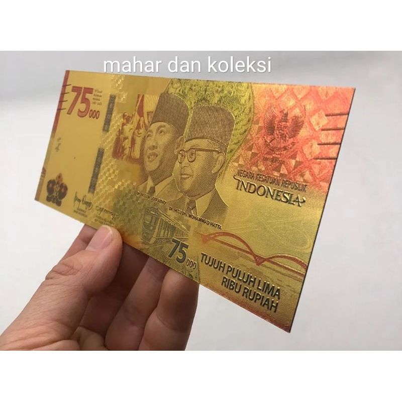 Jual SOUVENIR GOLD FOIL UPK 75.000 GF001. | Shopee Indonesia