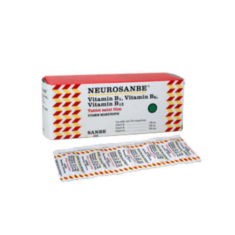 Jual Neurosanbe strip isi 10 | Vitamin Neurosanbe | Neuro Sanbe ...