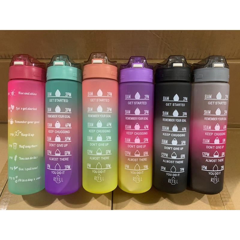 Jual BOTOL TIME 1 LITER + STIKER 2D & 3D / BOTOL VIRAL 1 LITER / BOTOL ...