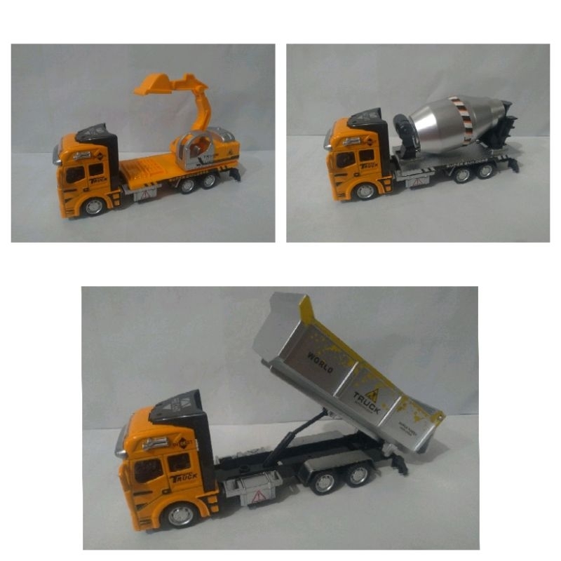 Jual Mainan Diecast Body Besi Mobil Alat Berat Konstruksi | Shopee ...
