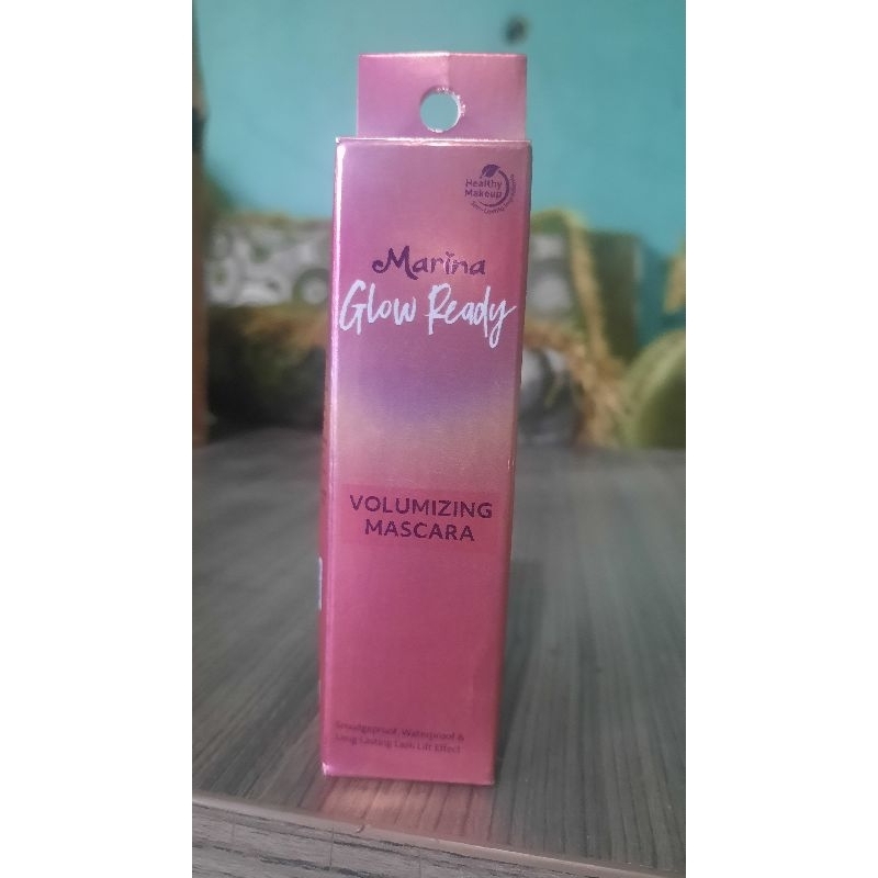 Jual Marina Glow Ready Volumizing Mascara 7ml | Shopee Indonesia