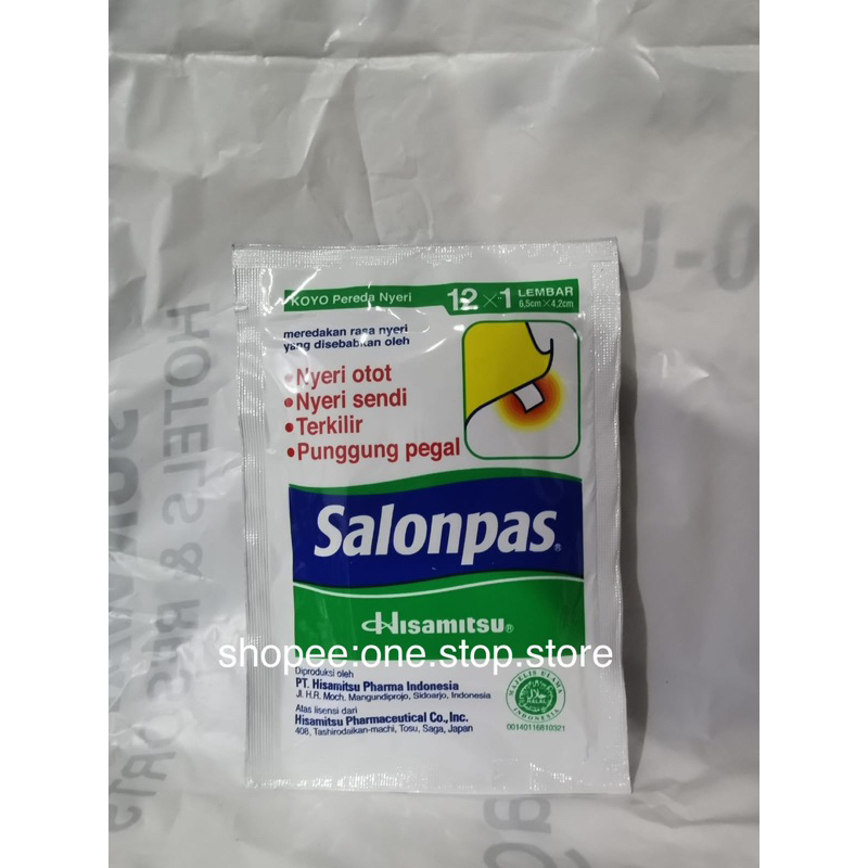 Jual Salonpas Koyo Pereda Nyeri isi 12 lembar (Harga per sachet ...