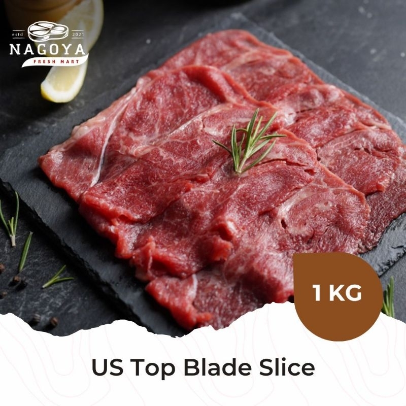Jual US Top Blade Beef Slice 1 KG | Grill | BBQ | Shopee Indonesia