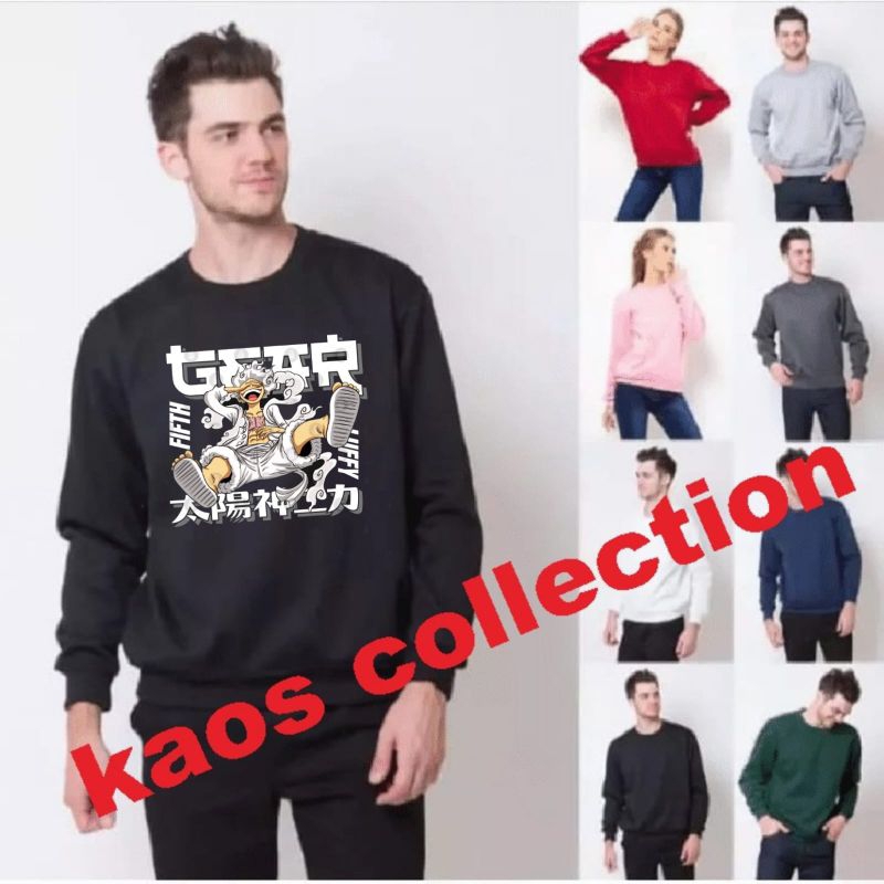 Jual Sweater Keren Gambar Luffy Gear Lima -FIFTH- Edition / Luffy Kece ...