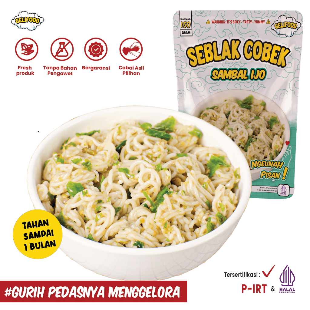 Jual Geli Food - Seblak Coet Cobek Cocol Pedas Seblak Instan Kerupuk ...
