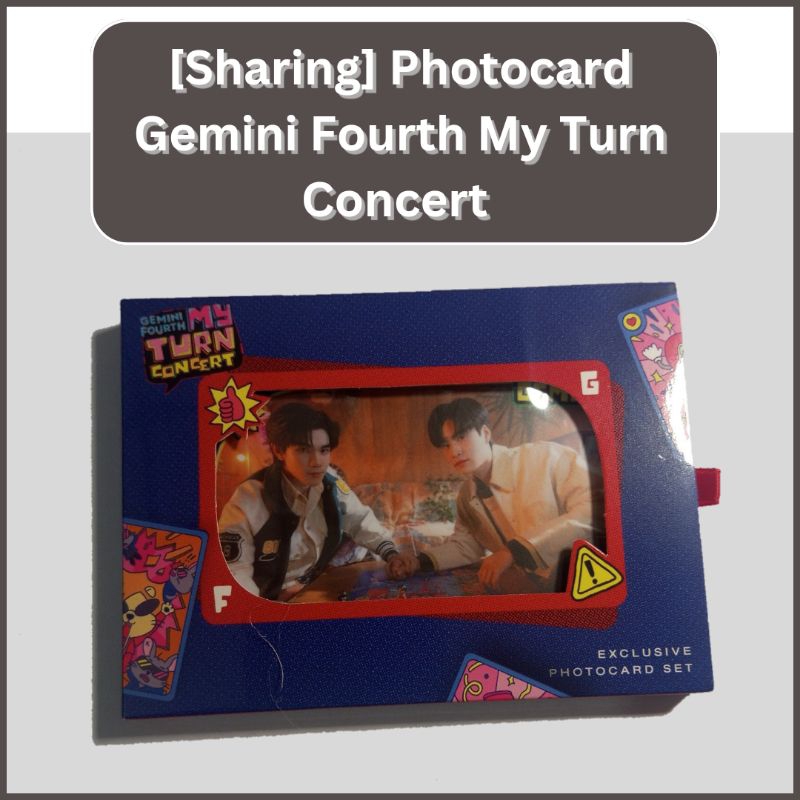 Jual [Sharing] Gemini Fourth My Turn Concert Official Photocards ...
