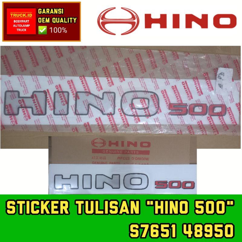 Jual STICKER STIKER "HINO 500" HINO LOHAN 500 *original quality ...