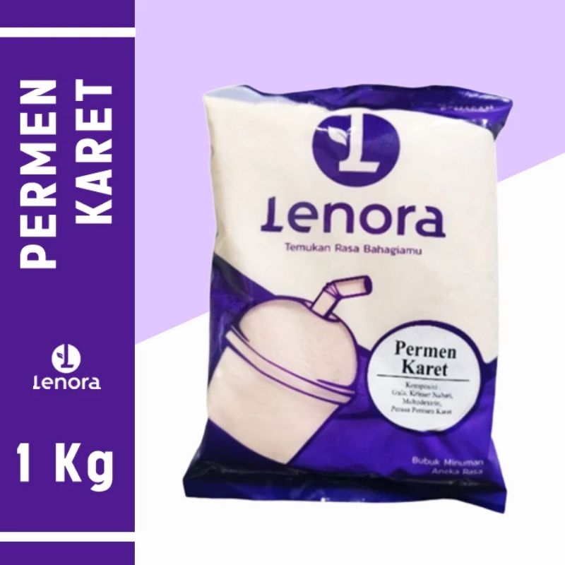 Jual bubuk minuman lenora rasa permen karet (warna pink) | Shopee Indonesia
