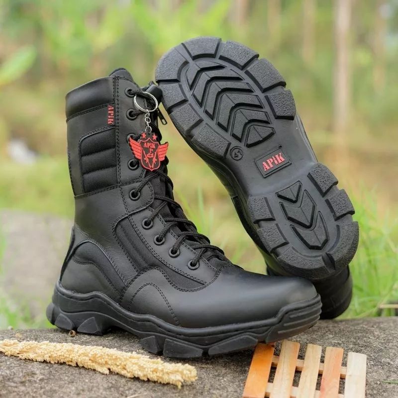 Jual SEPATU PDL LGR KULIT SAPI ASLI MERK APIK SEPATU PDL DINAS LAPANGAN ...