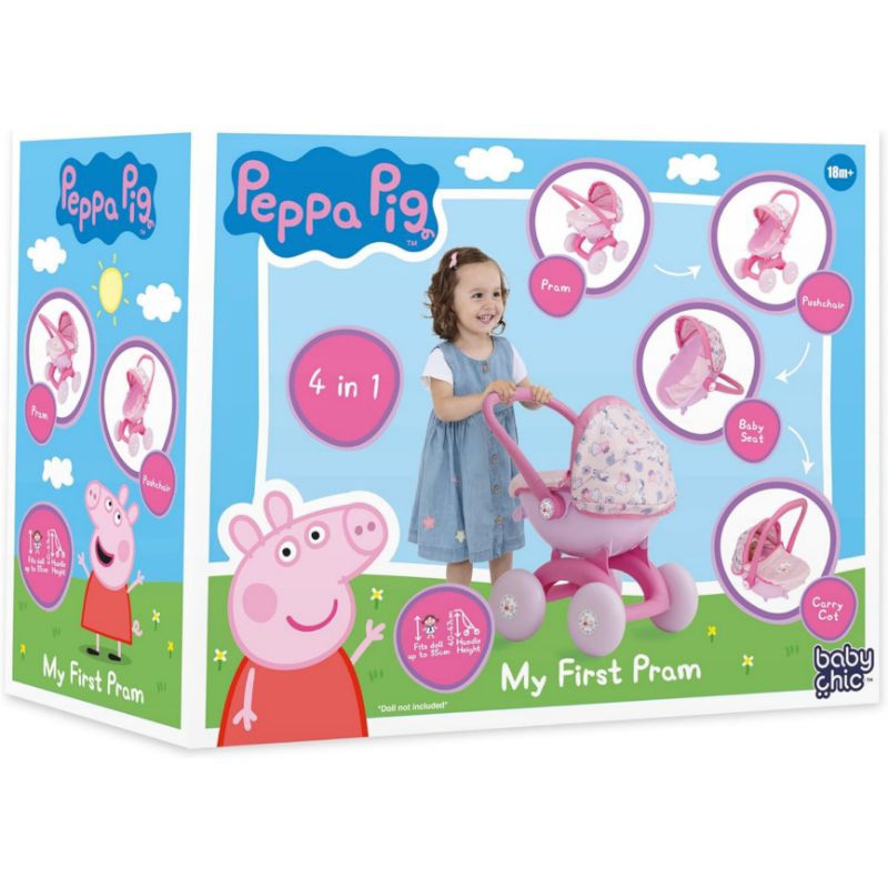 Jual Peppa's pig peppa my first Pram 4in1 carry cot n baby chair ...