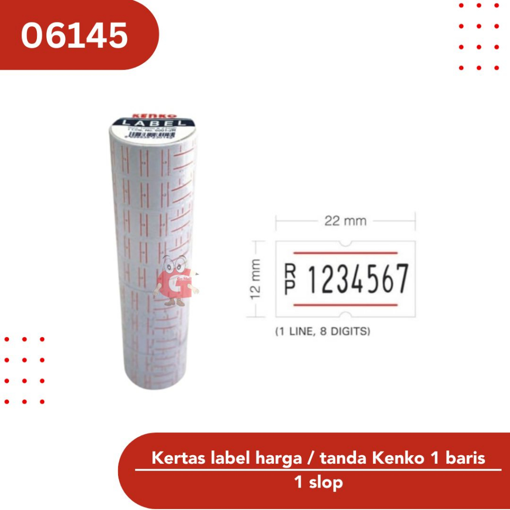 Jual Label Harga Kenko 6001-2R (1 Baris) | Shopee Indonesia