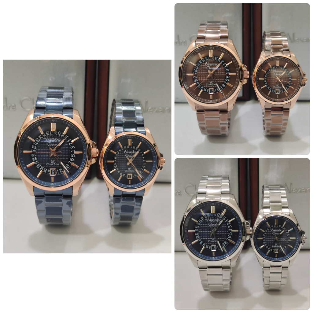 Jual Jam Couple Alexandre Christie AC8691 AC 8691 Original Garansi ...