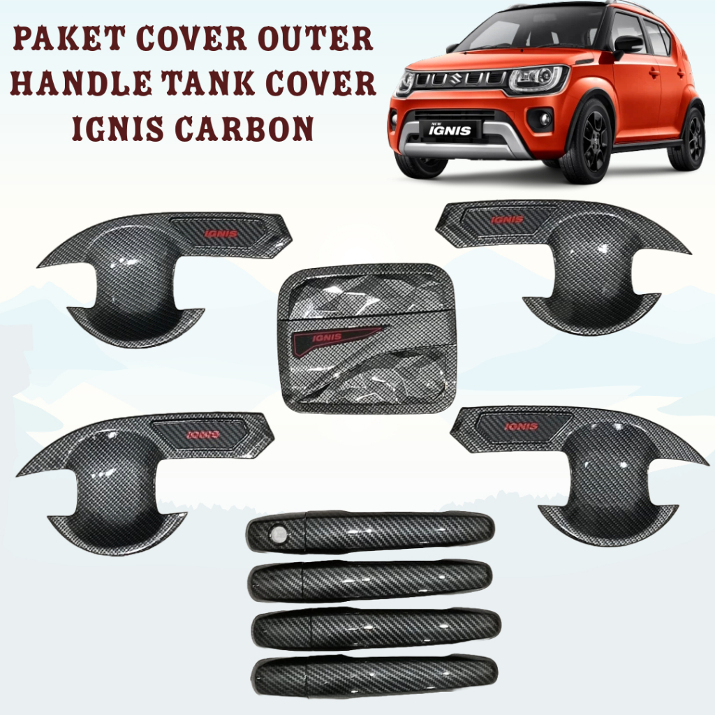 Jual Paket Cover Handle Outer Tank Cover CARBON Mobil Avanza Xenia ...