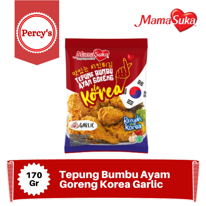 Jual MamaSuka - Tepung Bumbu Ayam Goreng Korea Garlic 170 Gr | Shopee Indonesia