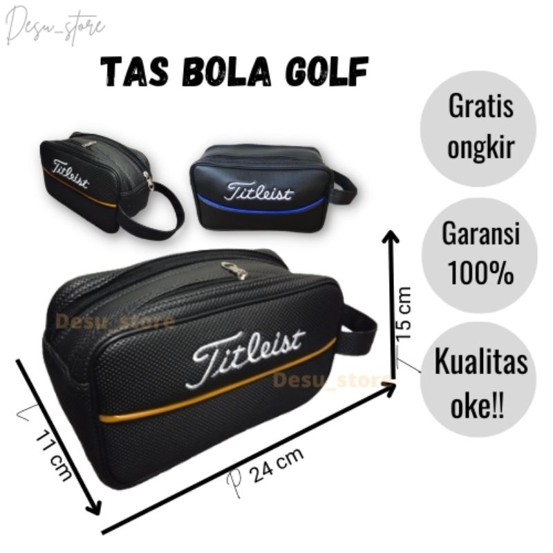 Jual Tas Bola Golf Pouch Golf Ball Kualitas Goode | Shopee Indonesia