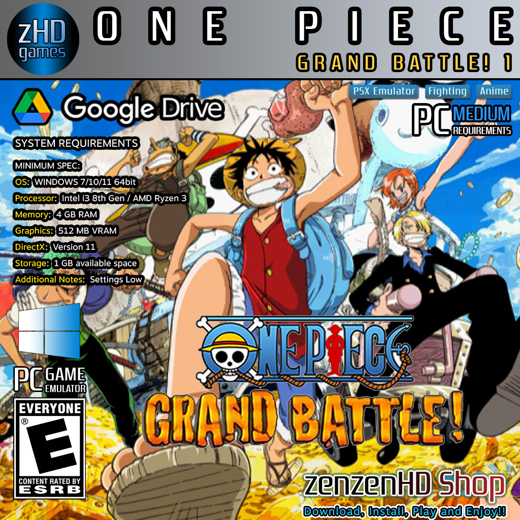 Jual ONE PIECE - GRAND BATTLE! 1 | OP Grand Battle PC Games Emulator ...