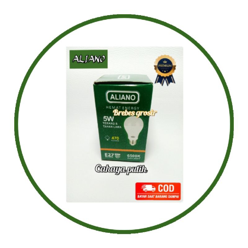 Jual ALIANO LAMPU LED 5W ADA DUS | Shopee Indonesia