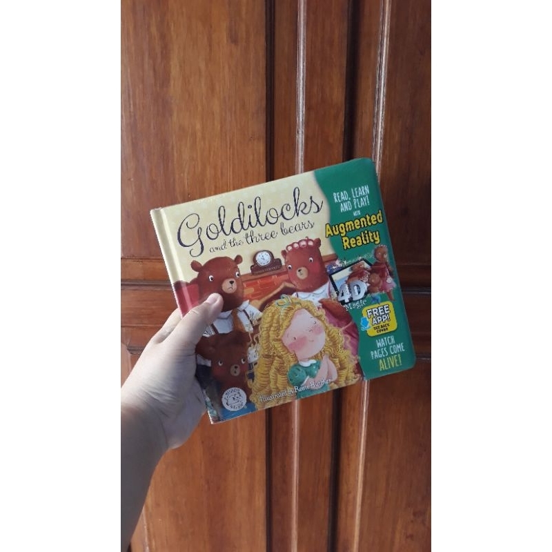 Jual augmented reality book goldilocks and the three bears big bad wolf ...