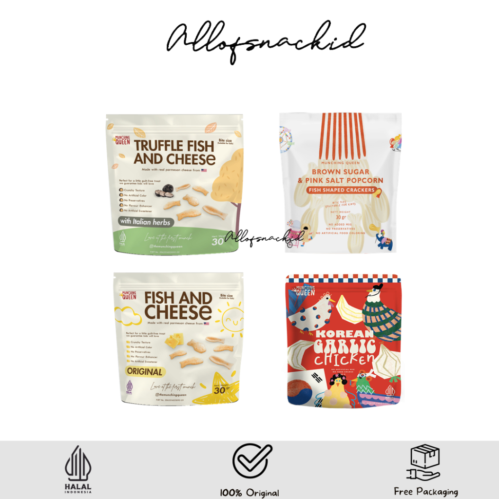Jual Munching Queen - Fish and Cheese Chips - Kids Friendly Series ...
