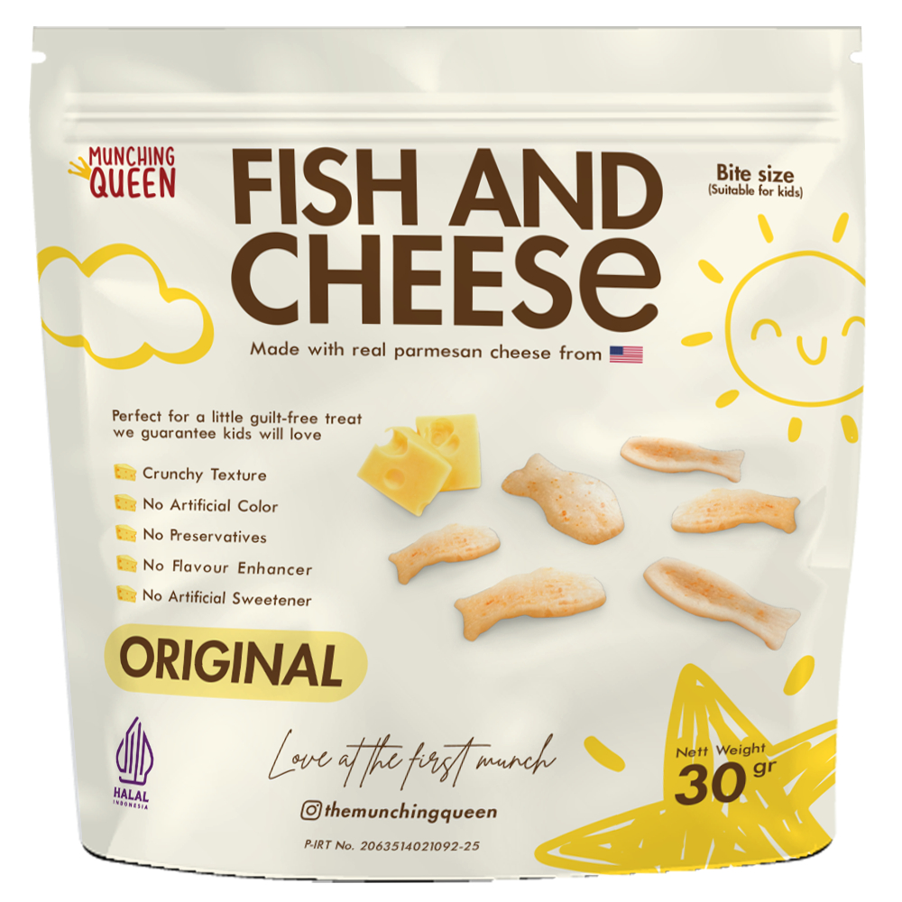 Jual Munching Queen - Fish and Cheese Chips - Kids Friendly Series ...