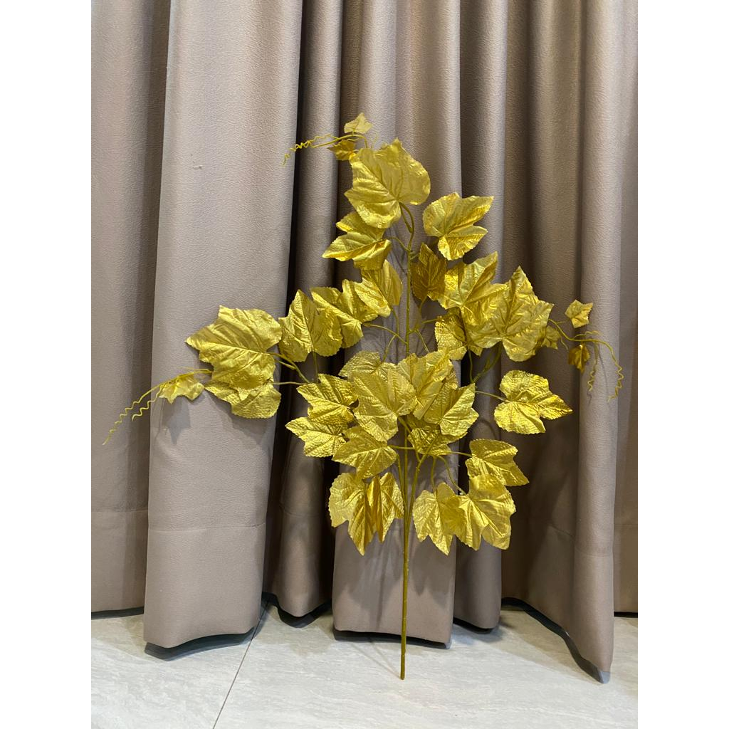 Jual 0701 DAUN ANGGUR GOLD DAUN ARTIFICIAL DAUN DEKORASI | Shopee Indonesia