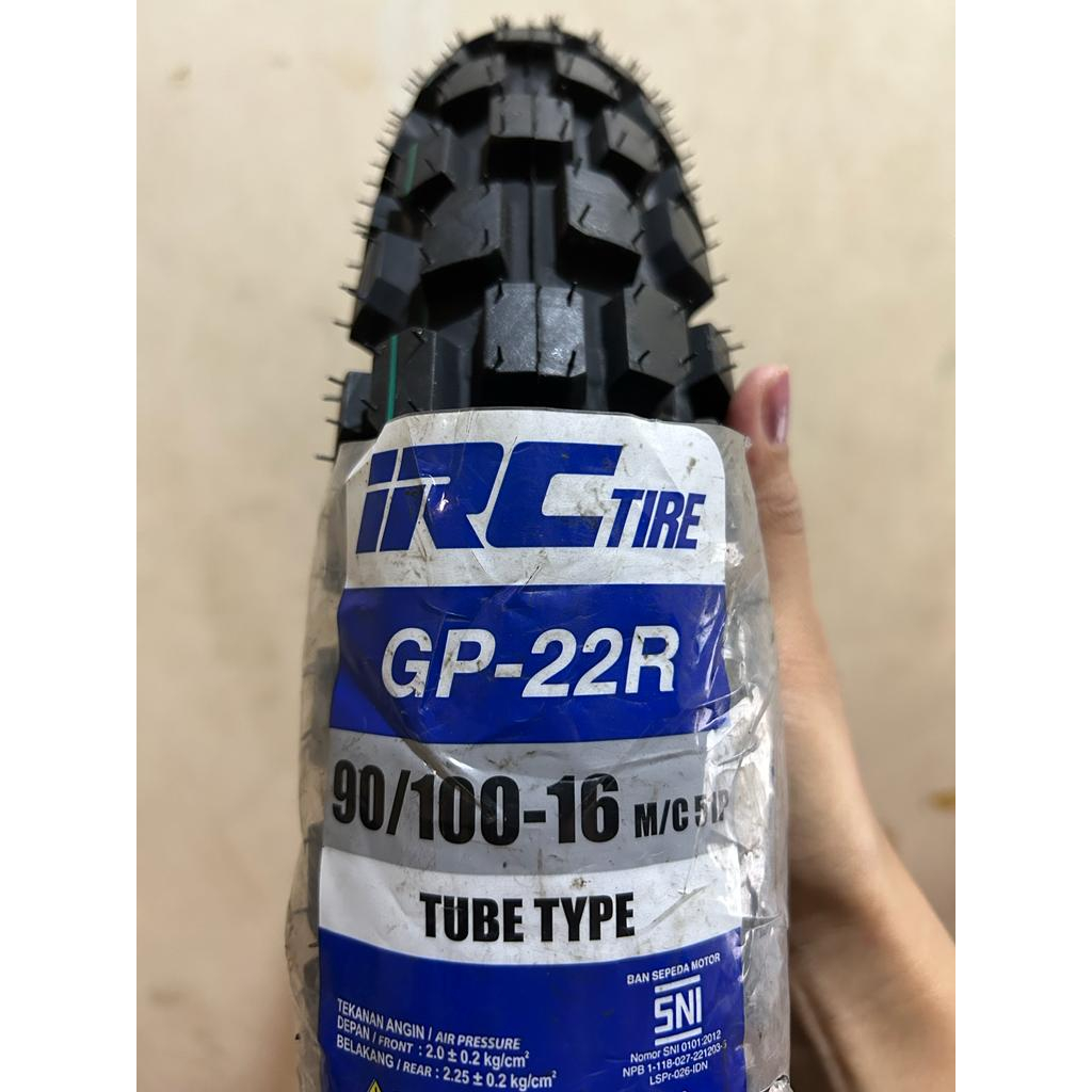 Jual BAN LUAR IRC 90/100-16 GP-22R TRAIL KLX CRF NON TUBLES | Shopee ...