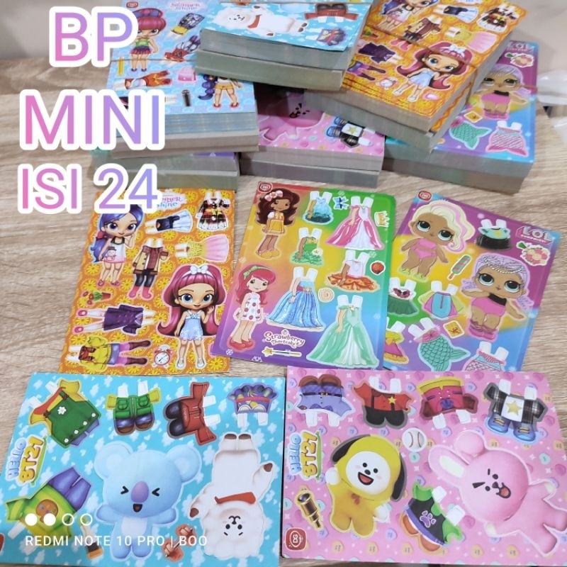 Jual ( ISI 24 ) MAINAN BP BONGKAR PASANG BONEKA KERTAS | Shopee Indonesia