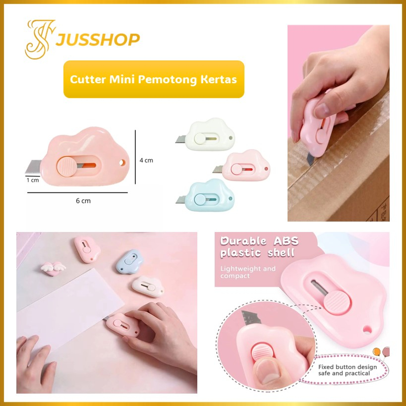 Jual Cutter Mini Pemotong Kertas Portable Cutter Mini Cloud Shape ...