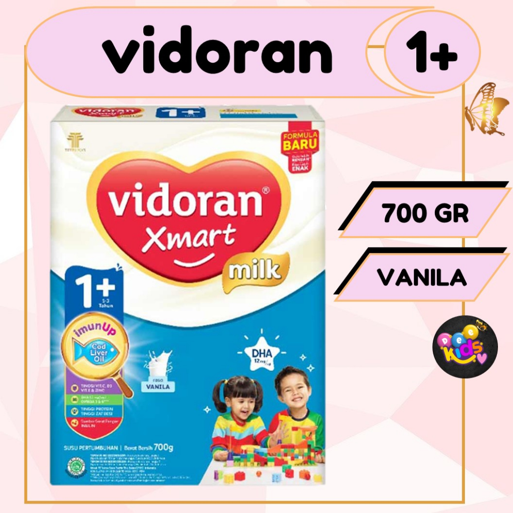 Jual VIDORAN 1+ VANILA 700 GR susu vidoran rasa vanila kemasan 700 Gr ...