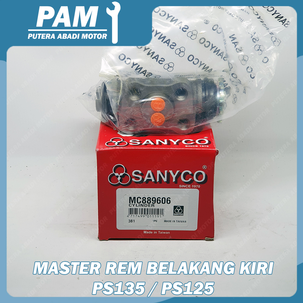 Jual Master Rem Belakang Kiri PS135 / PS125 Sanyco MC889606 Wheel ...