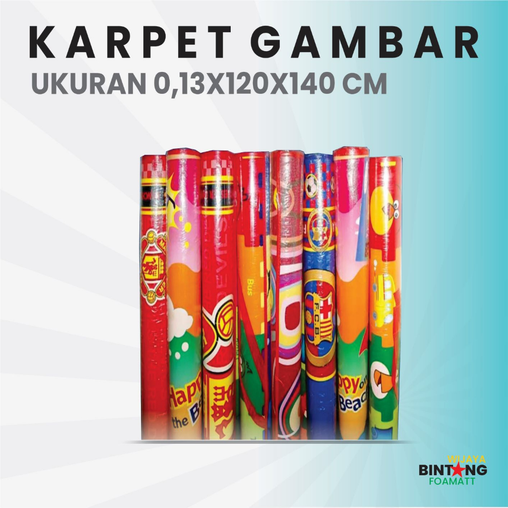 Jual KARPET SPONS Karakter tebal 1,3mm / Karpet Spon Motif Karakter ...