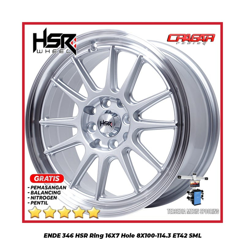 Jual VELG PELEK MOBIL PROMO RING 16 R16 HSR ENDE LEBAR 7 LUBANG 8 | Shopee Indonesia