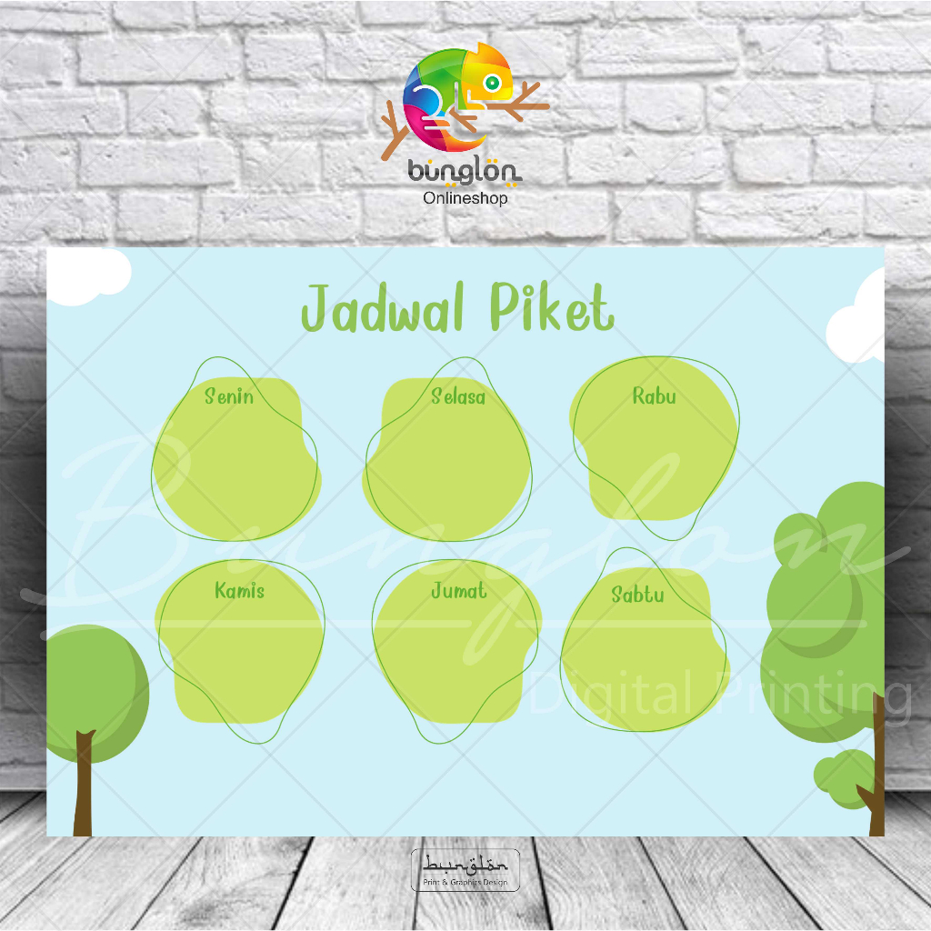 Jual Poster Edukasi Jadwal Piket Model A | Shopee Indonesia