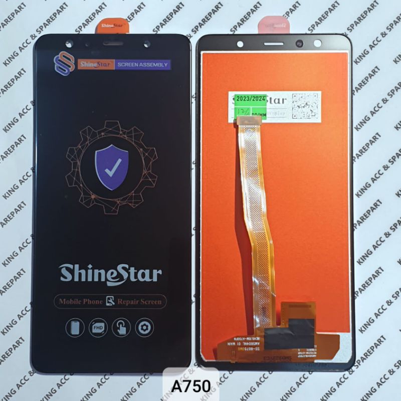 Jual LCD TOUCHSCREEN SAMSUNG GALAXY A7 2018 A750 BLACK SHINESTAR SHINE STAR | Shopee Indonesia