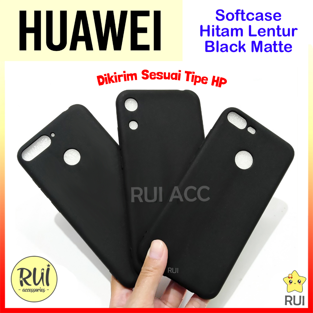 Jual Softcase Hitam Polos HUAWEI HONOR 9i 9 Lite 7A 8A V10 Nova 2i 3i 5T 7 MATE 30 40 P30 LITE ...