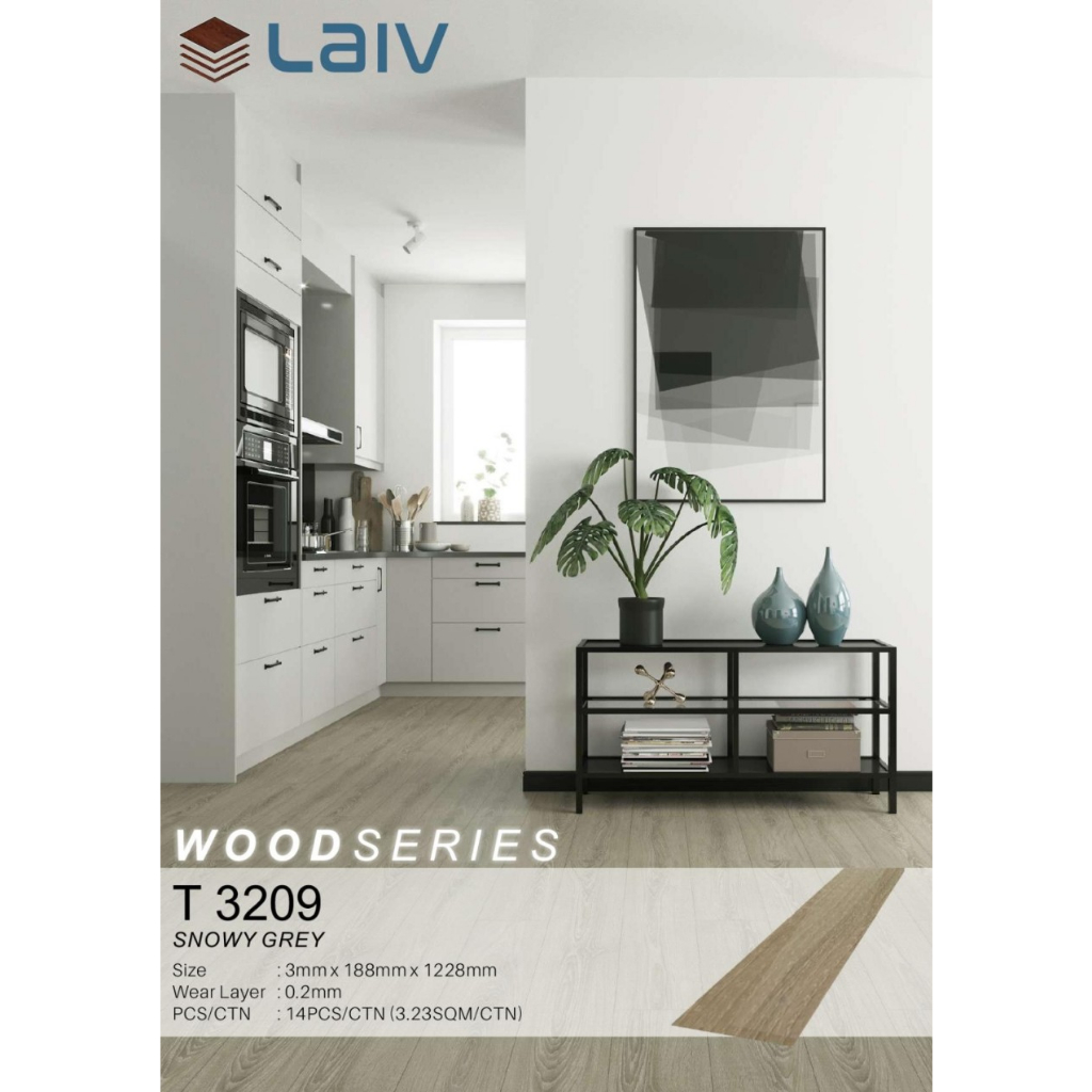 Jual Vinyl Flooring Laiv / Vinyl Lembaran 3mm Motif Kayu / Lantai Vinyl ...