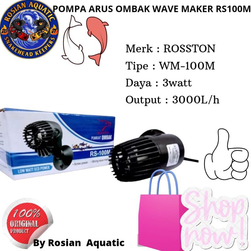 Jual Pompa Arus Ombak Rosston Wave maker 100M | Shopee Indonesia