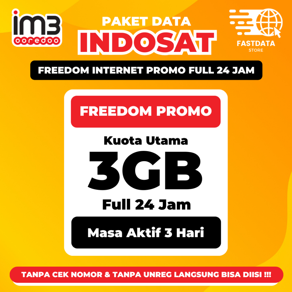 Jual PAKET DATA INDOSAT FREEDOM INTERNET PROMO FULL 24 JAM SUPER MURAH ...
