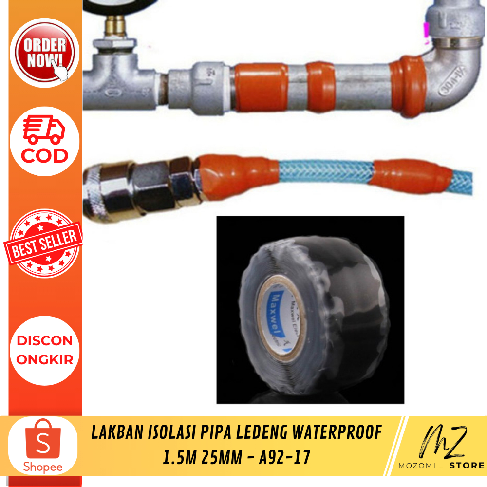 Jual Lakban Isolasi Pipa Ledeng Waterproof 1.5M 25mm - A92-17 | Shopee ...